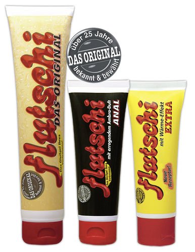 Flutschi sæt 3 stk - Glidecreme/Massageolie - din6shop.dk Demitrade V ...